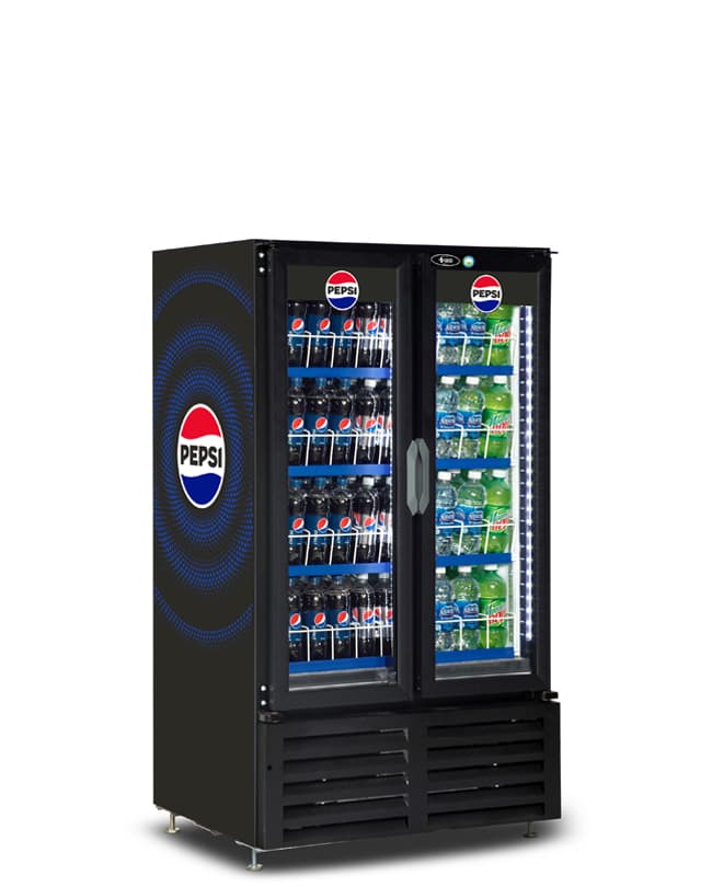 Narrow Mid Size Double Door Cooler
